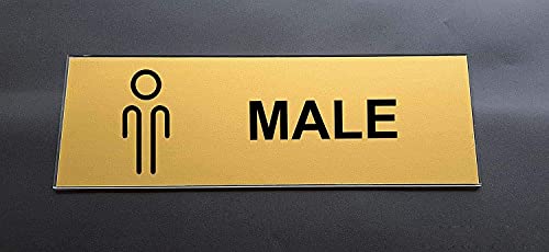 Buy SIGNOOGLE Male Restroom Toilet Washroom Trail Dressing Room Acrylic ...