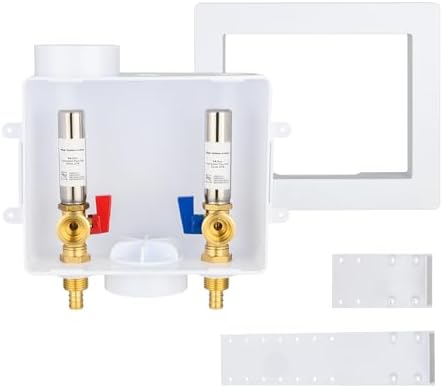 Amazon.com: EFIELD Universal Washing Machine Outlet Box, 1/2-inch Pex ...