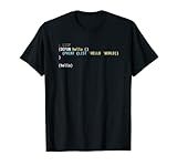 ・ブランド:Geeksta Programmer Merchandise・製造元:Geeksta Programmer Merchandise・製造元/メーカー部品番号:8DYXKJ6R2CA・Hello Worldプログラムは書籍のプログ...