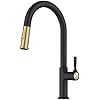 KRAUS Torak Pull Down Kitchen Faucet in Spot-Free Brushed Brass/Matte ...