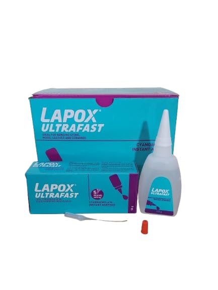 Lapox Ultrafast Instant Adhesive (50g) | Marble, Stone, Glass, Wood ...