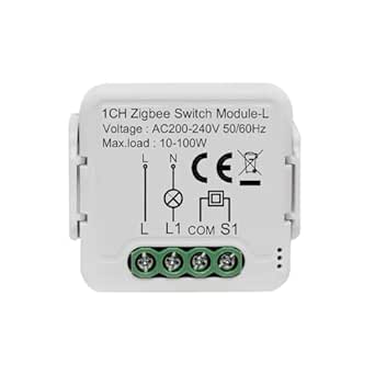 MHCOZY 2 Way ZigBee Smart Light Switch Module,Works with Tuya Zigbe Hub ...