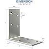 Amazon.com: KOMOHOM (8PCS) L Brackets Heavy Duty,90 Degree Angle ...