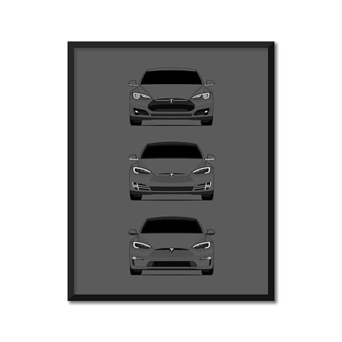 Amazon.com: CUSTOMIZABLE COLOR: Tesla Model S Generations Inspired Car ...