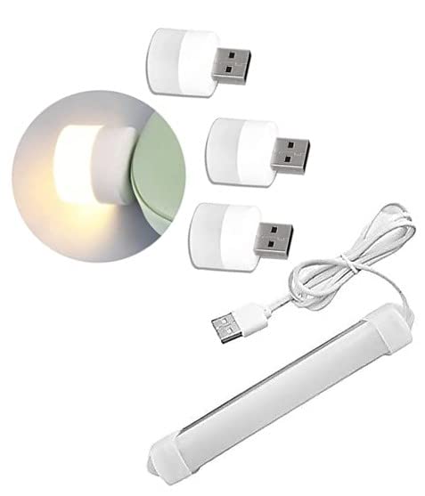 BLAXSTOC Plastic Tl-56 Portable Usb Led Mini Tube Light,With High ...