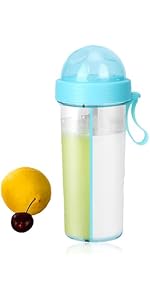 Amazon.com: Double-sided Water Bottle, 20.3oz Couple Dual Use Water ...
