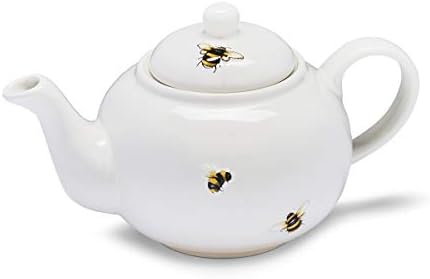 Cooksmart British Designed Ceramic Tea Pot | Large Teapot for Serving ...