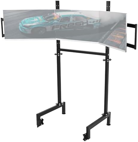 Amazon.com: Dardoo Sim Racing Triple Monitor Stand with Adjustable ...