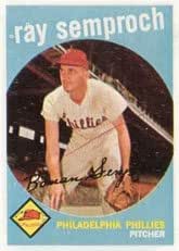 1959 Topps Regular (Baseball) Card# 197 Ray Semproch of the ...