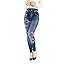 Blostirno Women's Denim Print Fake Jeans Look Like Leggings Sexy ...