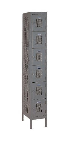 Amazon.com: Edsal CL4543GY Citadel Traditional Ventilated 6 Tier Box ...