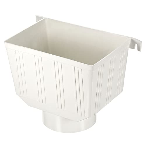 PATIKIL Duct Pipe Connector Flange 110mm OD, PVC Siphon Drain Straight ...