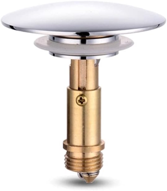 Bathroom Pop Up Click Clack Chrome Sink Plug Stopper, Brass Waste Plug ...