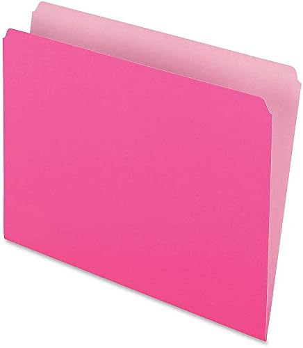Amazon.com : Pendaflex 152PIN Colored File Folders, Straight Cut, Top ...