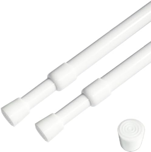 Amazon.com: 2PCS Spring Tension Curtain Rods 28-43 Inches Adjustable ...