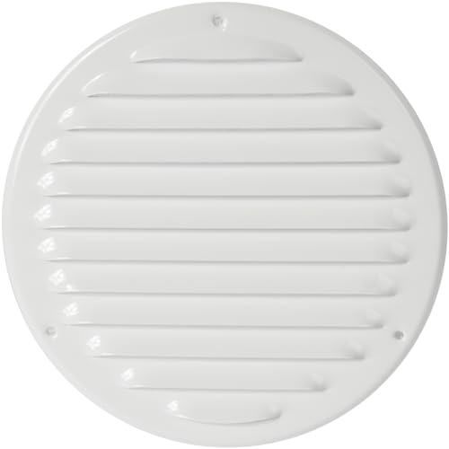 6 Inch Vent Cover White – Metal Round Soffit Vent – Air Vent Louver ...