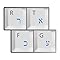 Amazon.com: HQRP 2-Pack Hebrew Keyboard Stickers on Transparent ...
