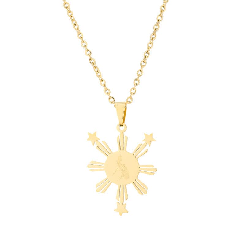 Amazon.com: Philippine Islands Map Pendant Necklace Philippine Pride ...