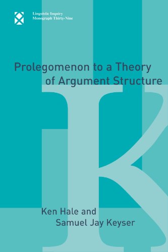『Prolegomenon to a Theory of Argument Structure』｜感想・レビュー - 読書メーター