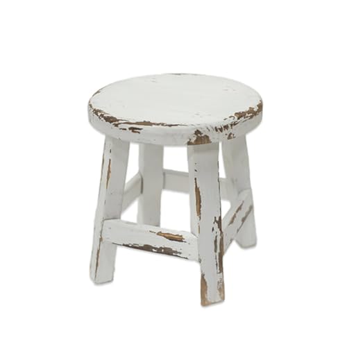 Hocker Holz Weis