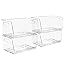 Amazon.com: Sorbus Stackable Storage Bins Open Front - Clear Stackable ...