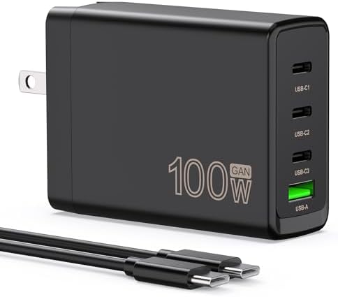 Amazon.com: DEWALT Heavy Duty 100W USB C Charger Block(GaN), 2 Port 100 ...