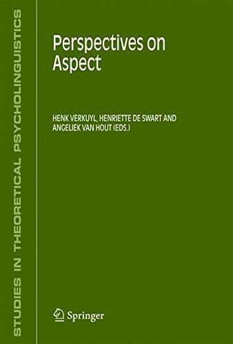 Perspectives on Aspect (Studies in Theoretical Psycholinguistics Book ...