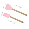 Amazon.com: LONG XIN SERIES 2PCS Silicone Shape Spatula Heart Shaped ...