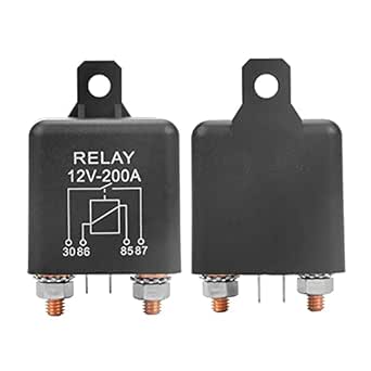 Amazon.co.jp: リレー 車 トラック モーター 自動車用リレー 24V/12V 200A/100A/120A 連続タイプ 車載用モジュラーリレー : 産業・研究開発用品