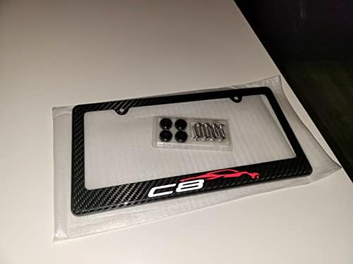 Amazon.com: RENO C8 Rear License Plate Frame, Aluminum Curved CNC Black ...