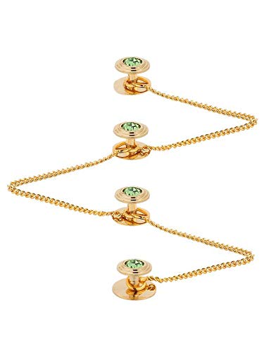 TRIPIN Brass Kurta Buttons with Diamond Crystal and Chain TNSPKURTA2009 ...