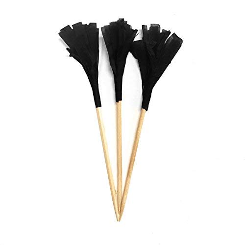 Buy Simply Baked Paper Frill Appetizer Toothpick, Black Online at Low ...