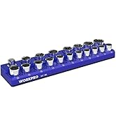 Amazon.com: WORKPRO Magnetic Socket Organizer, 3/8-Inch Metric Socket ...
