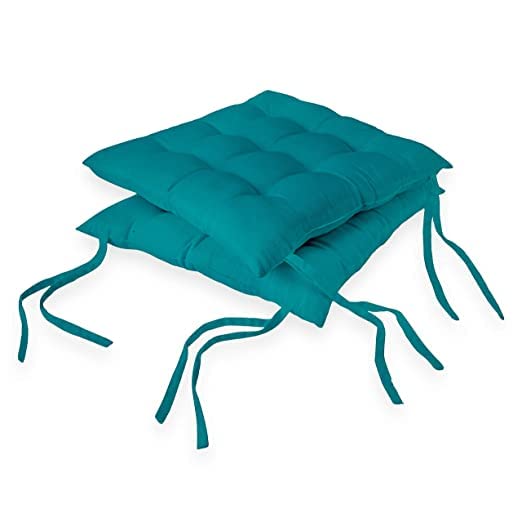 Buy Akarshak Chair Cushions 40x40 cm - Dyed Canvas Square Seat Cushions ...