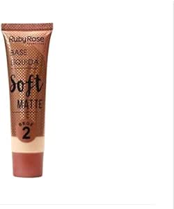 Base Líquida Ruby Rose Soft Matte Bege 2-29ml… : Amazon.com.br: Beleza