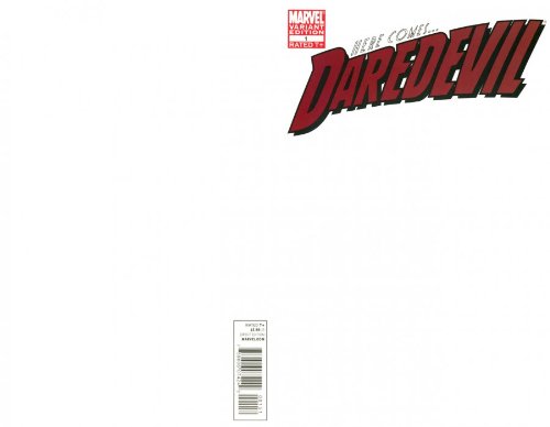 Amazon.com: Daredevil #1 "Blank Cover Variant": M.W.: Books