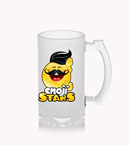 Buy AKP Sublimation Emoji Stars Theme Froasted Beer Mug Online at Low ...