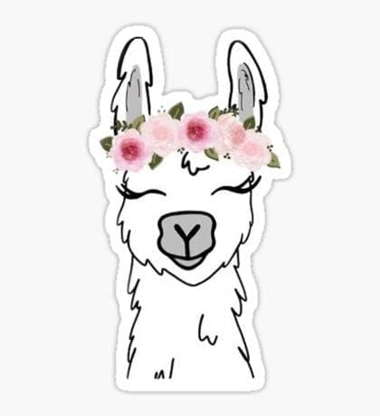 Amazon.com - Cute lama_Sticker -Vinyl -Decal for car Bumper, Water ...