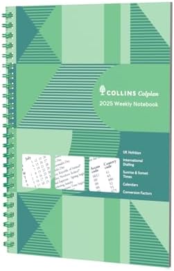 Collins Colplan 2025 - A5 Weekly Notebook Diary - Green - (61-25 ...