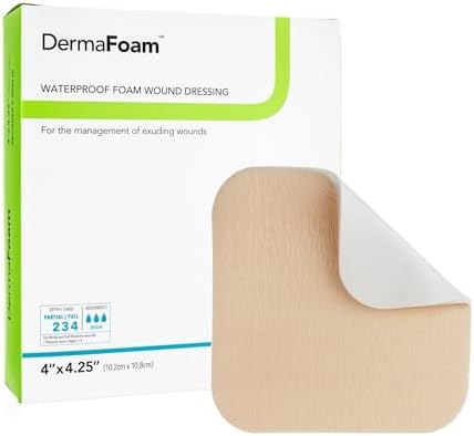 Amazon.com: Dermarite Industries Derma Foam Non-Adhesive Foam Dressing ...