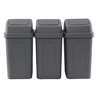 Amazon.com: Ramddy 3 Pack 7 L Small Garbage Can, Platic Trash Can with ...