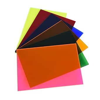 6 Pack 5x7" Colored Acrylic Translucent Sheets Easy to Cut for DIY Art ...