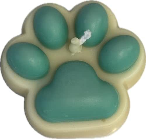 Amazon.com: 2.2" Dog Paw Candles (Set of 2), Natural Soy wax/Beeswax ...