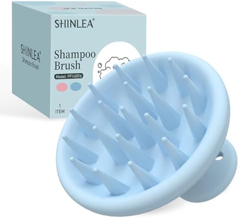 Amazon.com : SHINLEA Silicone Scalp Massager Shampoo Brush, Head ...