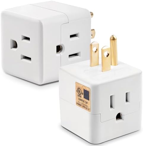 Amazon.com: 3 Outlet Wall Adapter,Multi Plug Wall Outlet Extender,3 ...