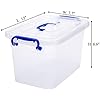 Amazon.com - ZHENFAN 6-Pack Clear Storage Box 7 Quart, Plastic Storage ...