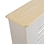 OHS Cream Radiator Cover Medium, Stylish Slatted Design Wooden Frame ...