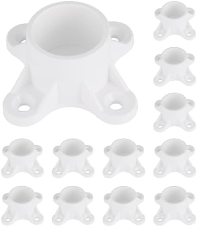 Amazon.com: 12 Pcs 3/4 Inch PVC Flange, PVC Table Leg Cap Fittings, 3/4 ...