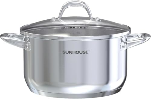 Amazon.com: SUNHOUSE Stainless Steel Stock Pot - 7 Quart Heavy-Duty ...