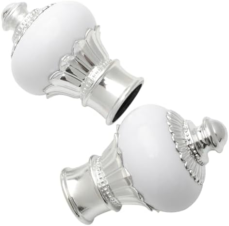 Amazon.com: GORGECRAFT 3.9" x 2.6" 2Pcs Curtain Rod Single Drapery Rod ...